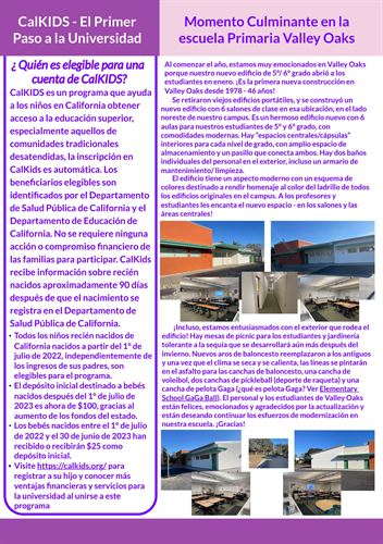 Galt Joint Union Elementary School District - Monthly Newsletter