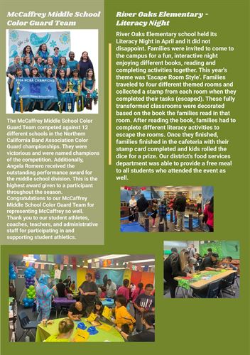 Galt Joint Union Elementary School District - Monthly Newsletter