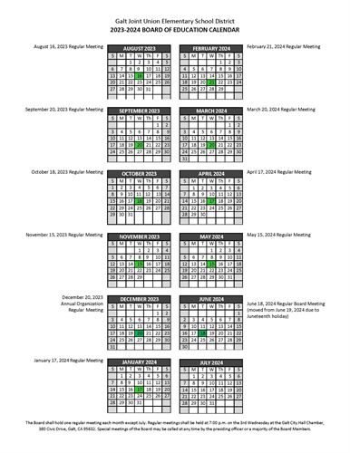 Galt Joint Union Elementary School District - Board of Education